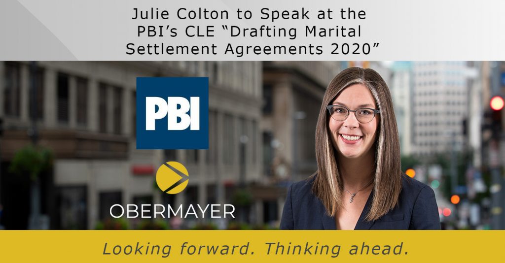 Julie Colton to Speak at the PBI’s CLE “Drafting Marital Settlement ...