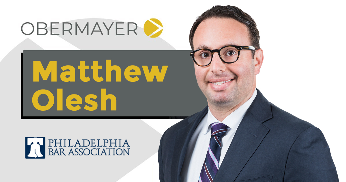 Matthew Olesh Elected Treasurer of the Philadelphia Bar Association ...