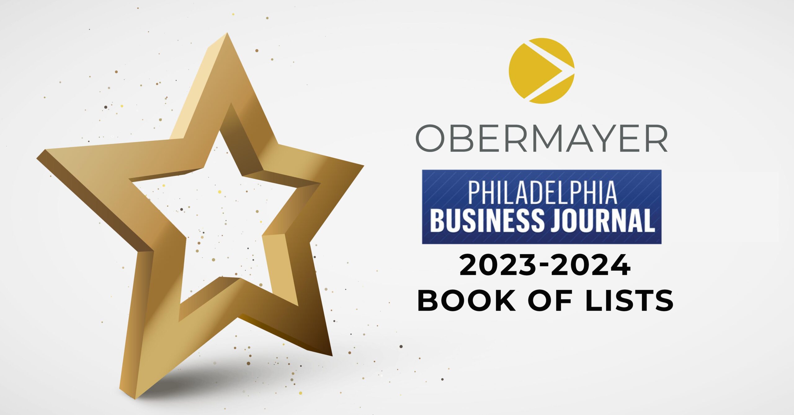 Obermayer Recognized in the Philadelphia Business Journal’s 2023-2024 ...