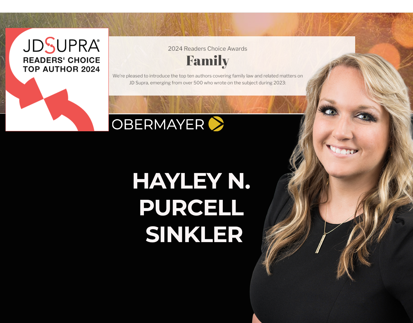 Hayley N. Purcell Sinkler Honored in JD Supra “2024 Readers Choice ...