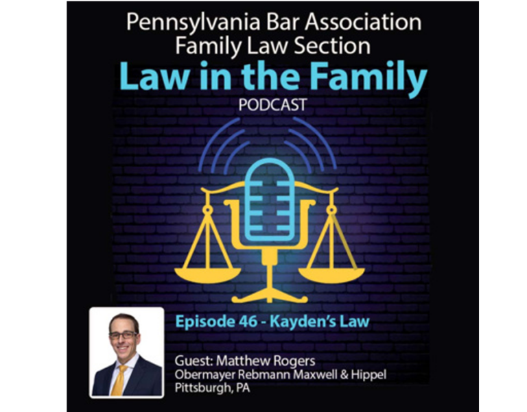 Matthew Rogers Discusses Kayden's Law in a PBA Family Law Section ...