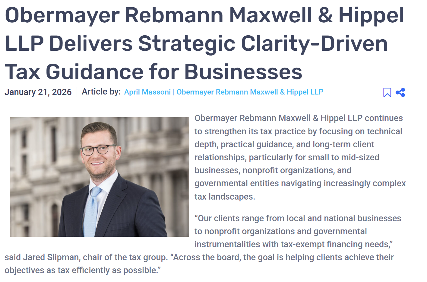 Jared Slipman Featured in Philadelphia Inquirer’s Philly Favorites ...